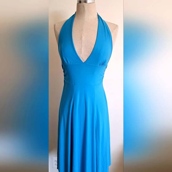 Lipstick Boutique | Dresses | Vintage Blue Halter Dress | Poshmark